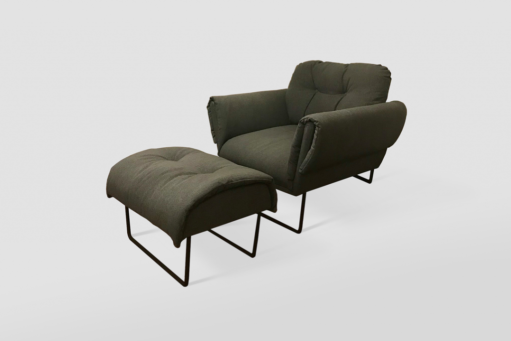 Poltrona Bruna Com Puff | Alessandra Delgado